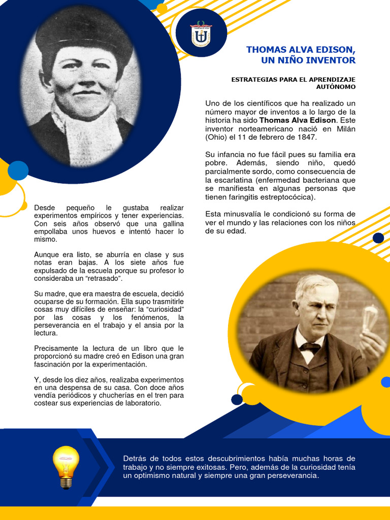 Trabajo Practico THOMAS ALVA EDISON | PDF