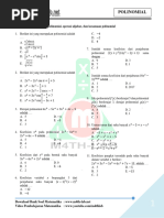 Latihan Soal Polinomial Kelas 11 | PDF