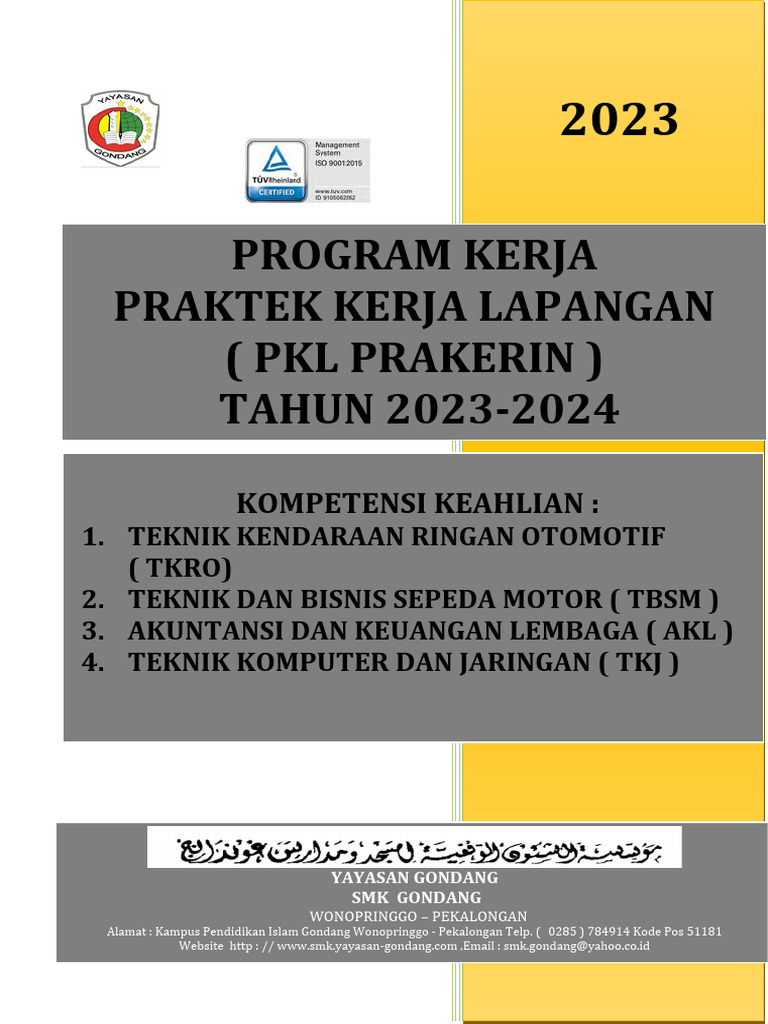 Program Kerja PKL | PDF