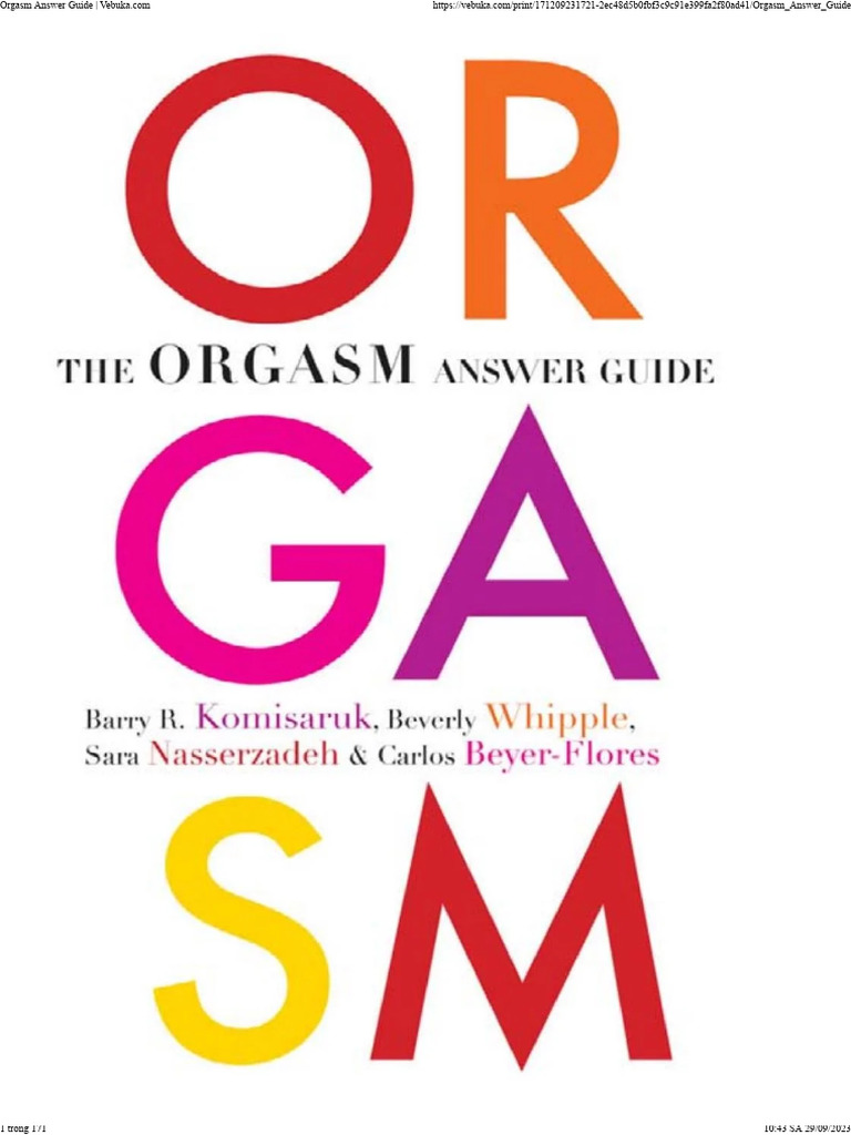 Orgasm Answer Guide | PDF