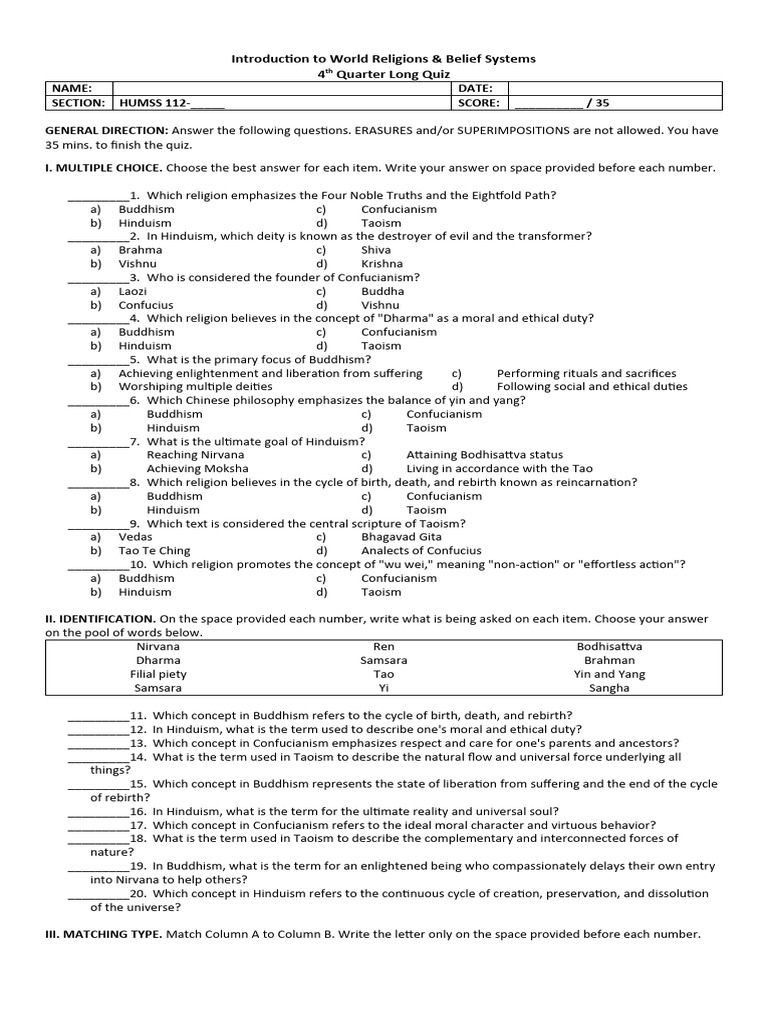 LQ Iwrbs 4th QTR Final | PDF