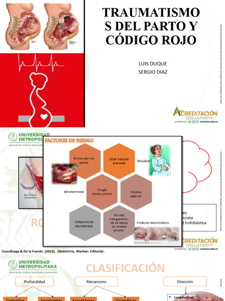 Traumatismos Del Parto y Código Rojo | PDF | Parto | Enfermedades y ...