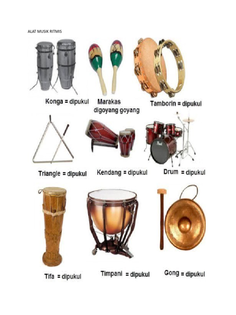 Alat Musik Ritmis | PDF | Seni
