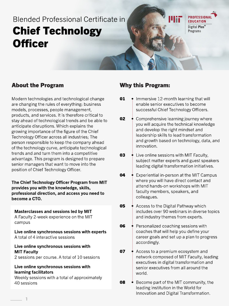 Mitpe-Cxo - Cto Eng | PDF | Massachusetts Institute Of Technology | Innovation