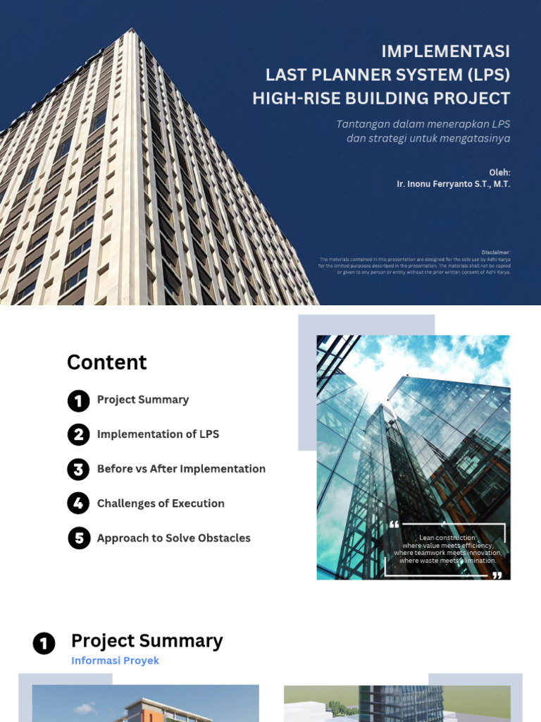 2.2 Implementasi LPS Di High-Rise Building Project - If | PDF | Bisnis