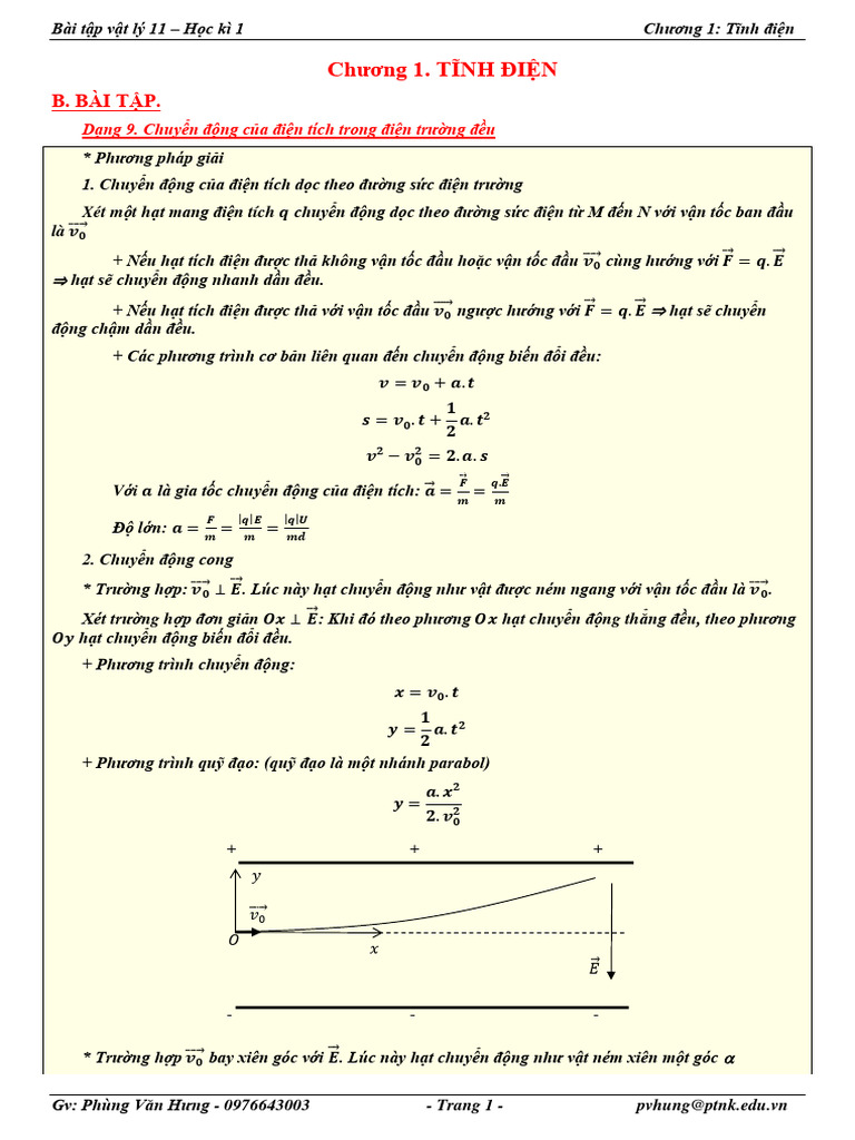 Vat Ly 11 Chuong 1 - D NG 9 - Dap An | PDF
