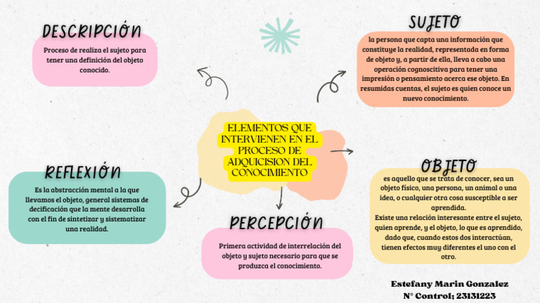 Elementos Que Intervienen en El Proceso de Adquisición Del Conocimiento | PDF