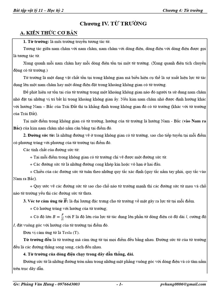 Vat Ly 11 Chuong 4 - 5 | PDF