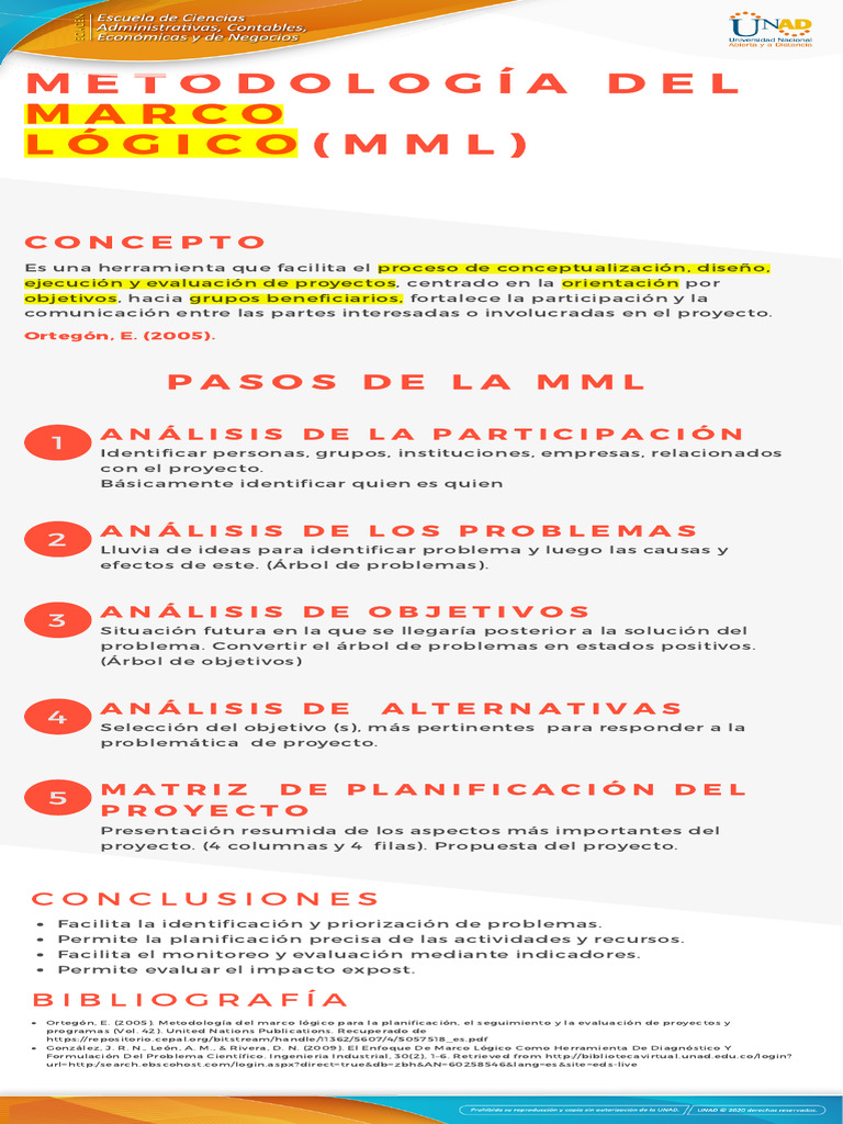 3.pasos de La Metodologia de Marco Logico MML | PDF