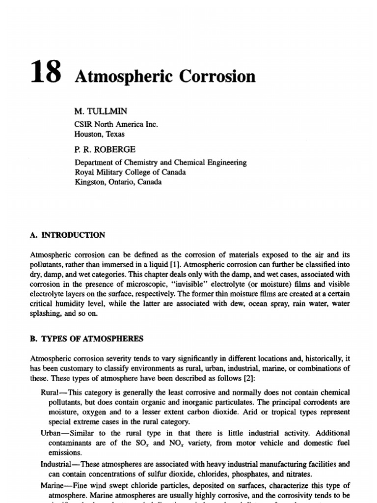 Atmospheric Corrosion | PDF | Corrosion | Redox