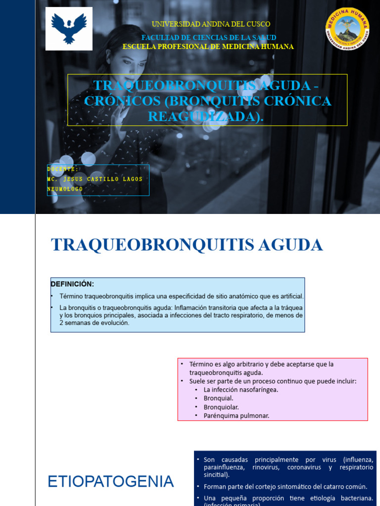 Traqueobronquitis Aguda y Crónica | PDF