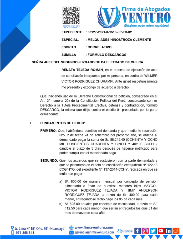 Renata Tejeda Roman-Absolución | PDF