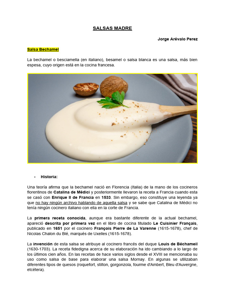 SALSAS MADRE | PDF