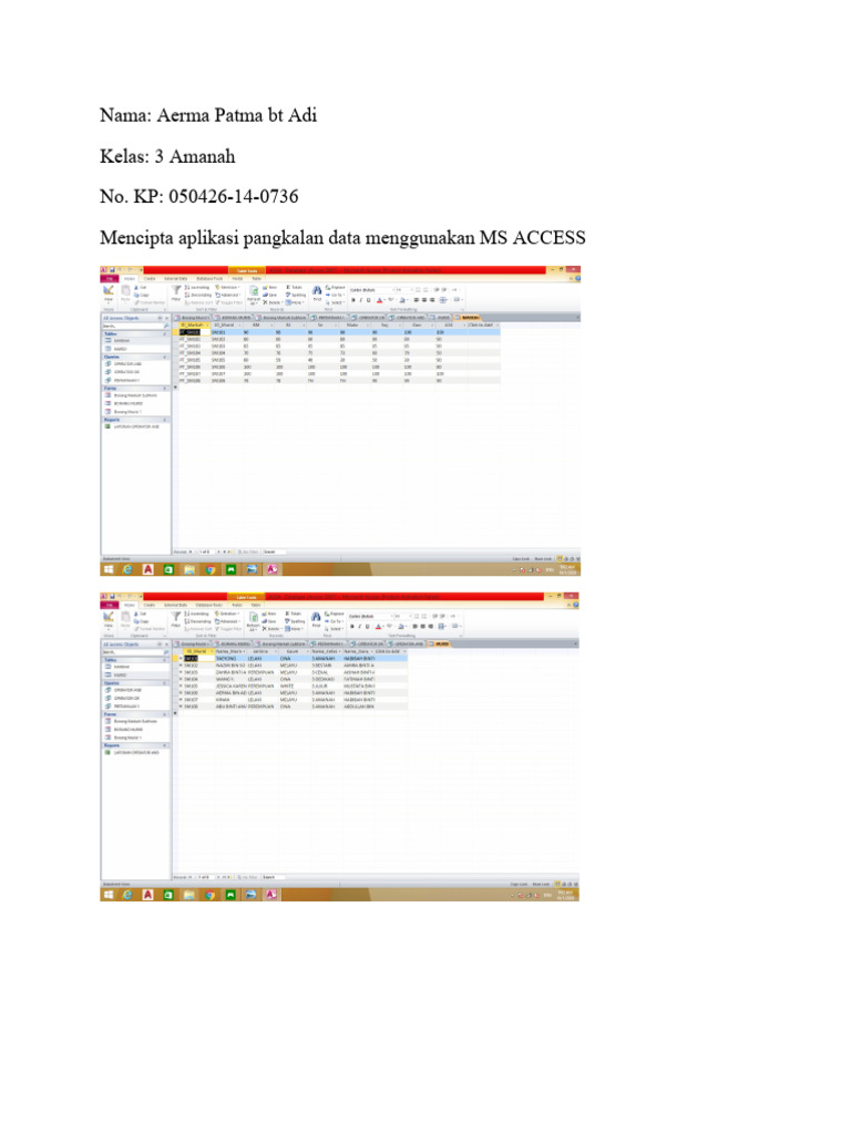 Aplikasi Database MS Access | PDF