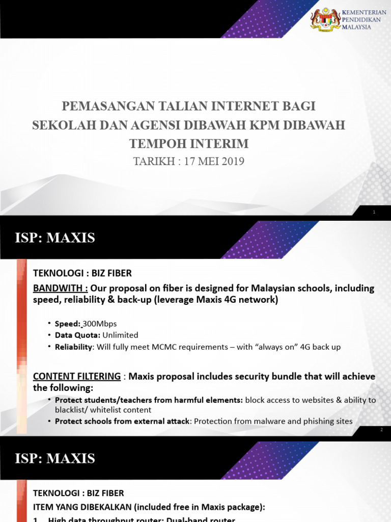 Slaid - JPN - Interim - Maxis | PDF | 4 G | Wireless Access Point