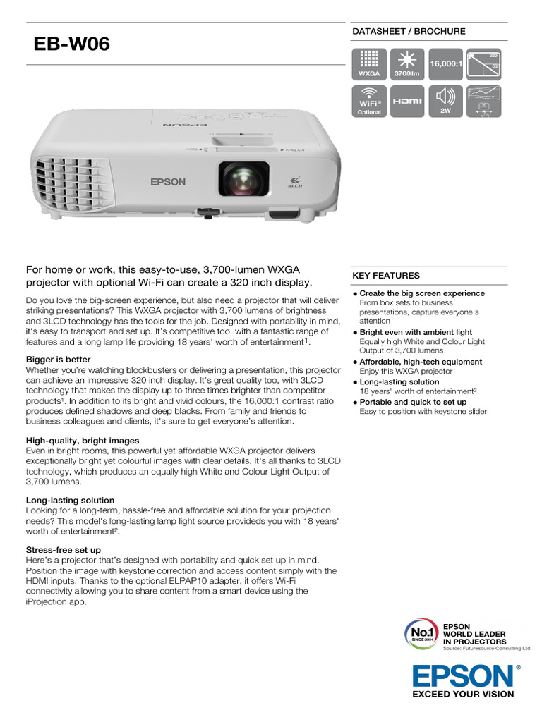 Epson EB-W06 | PDF | Computers