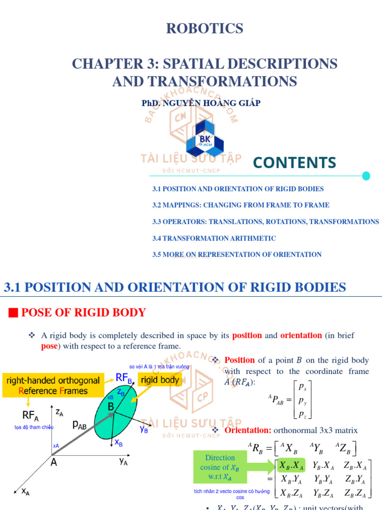 NHG Lecture Robotics 3 Transformations | PDF NHG Lecture Robotics 3 Transformations | PDF