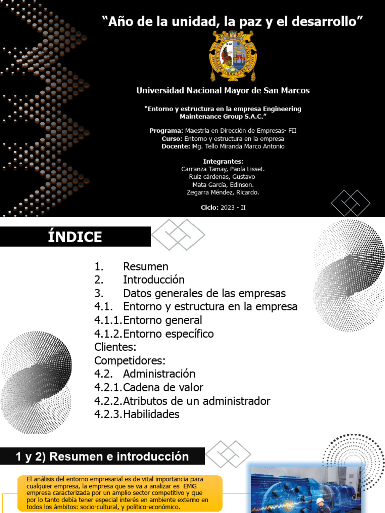 Análisis Empresarial de EMG | PDF | Business | Mercado (economía)