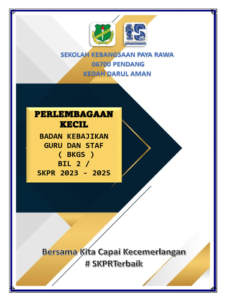 Perlembagaan BKGS SKPR 2023-2025 | PDF