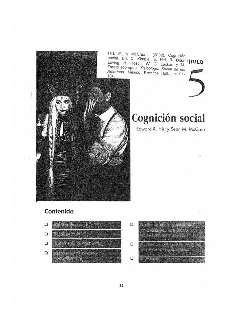 Cognicion Social - Hirt | PDF