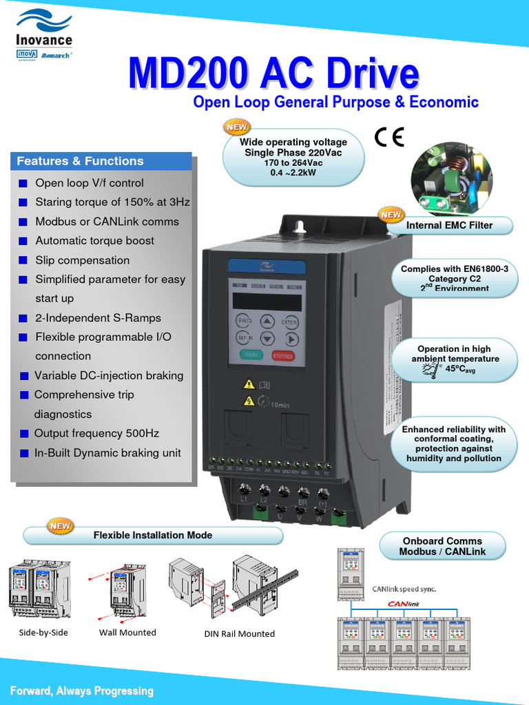 MD200 Series User Manual Overview | PDF | Mains Electricity | Electronics