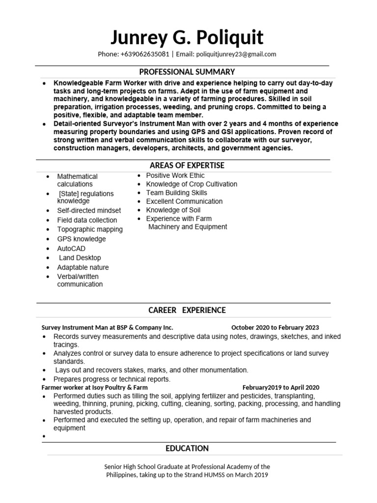 Free Canada Resume Template | PDF | Art