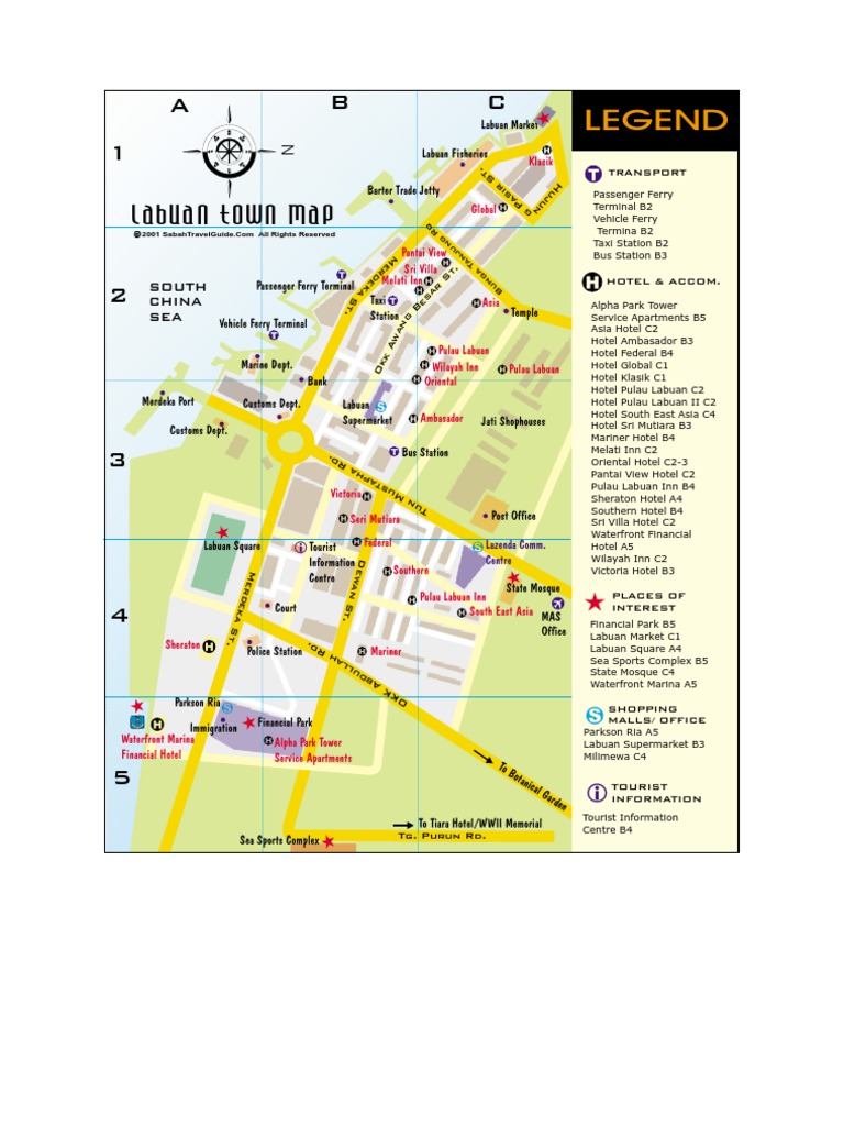 Labuancitymap | PDF