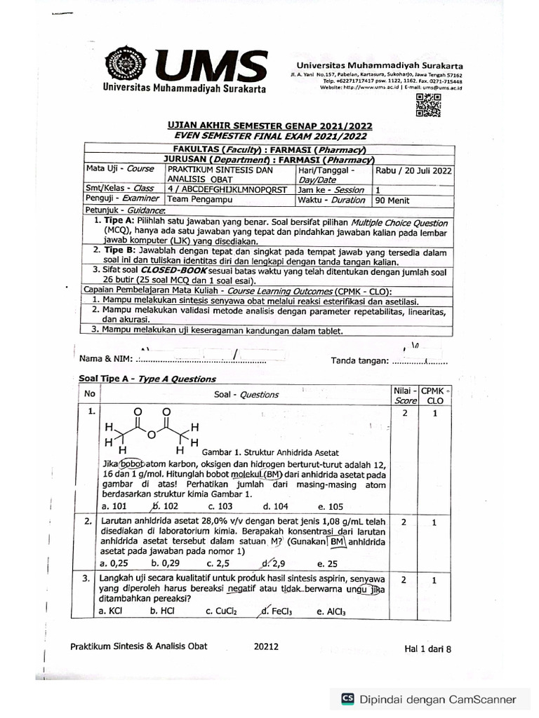 Uas Responsi Prak Sao-2022 | PDF