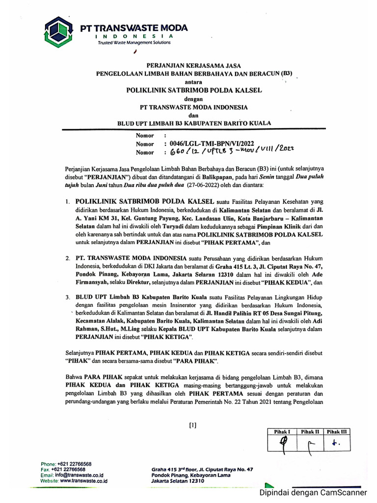 TKK 4 Ep 1 - Pks Limbah Medis | PDF