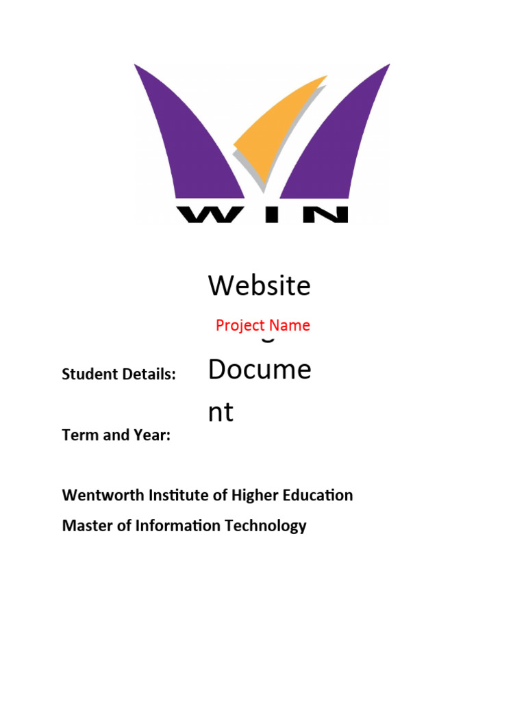 Website Design DocumentTemplate | PDF | Web Design | Page Layout