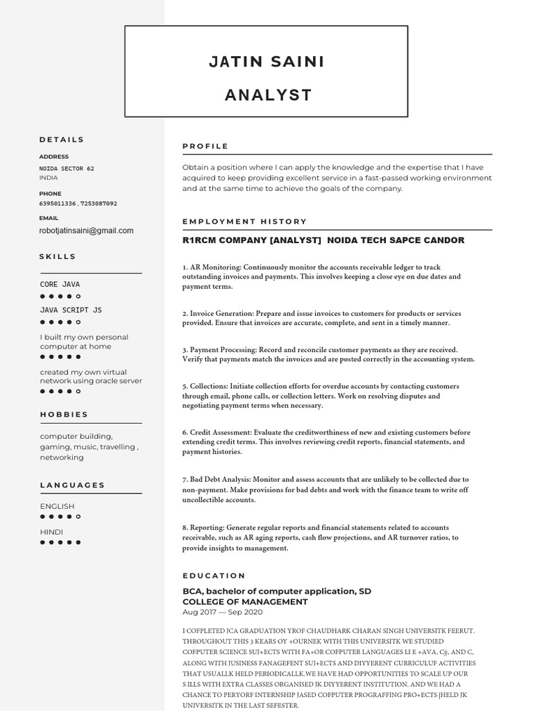 Jatin Resume @@ | PDF