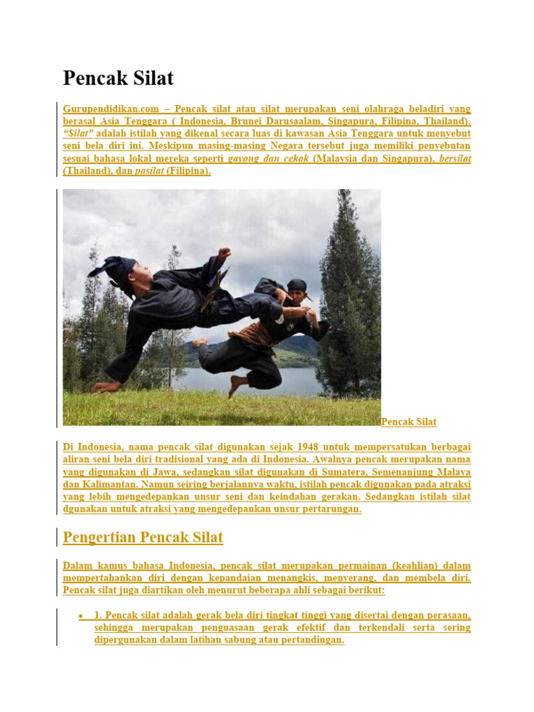 Pencak Silat | PDF