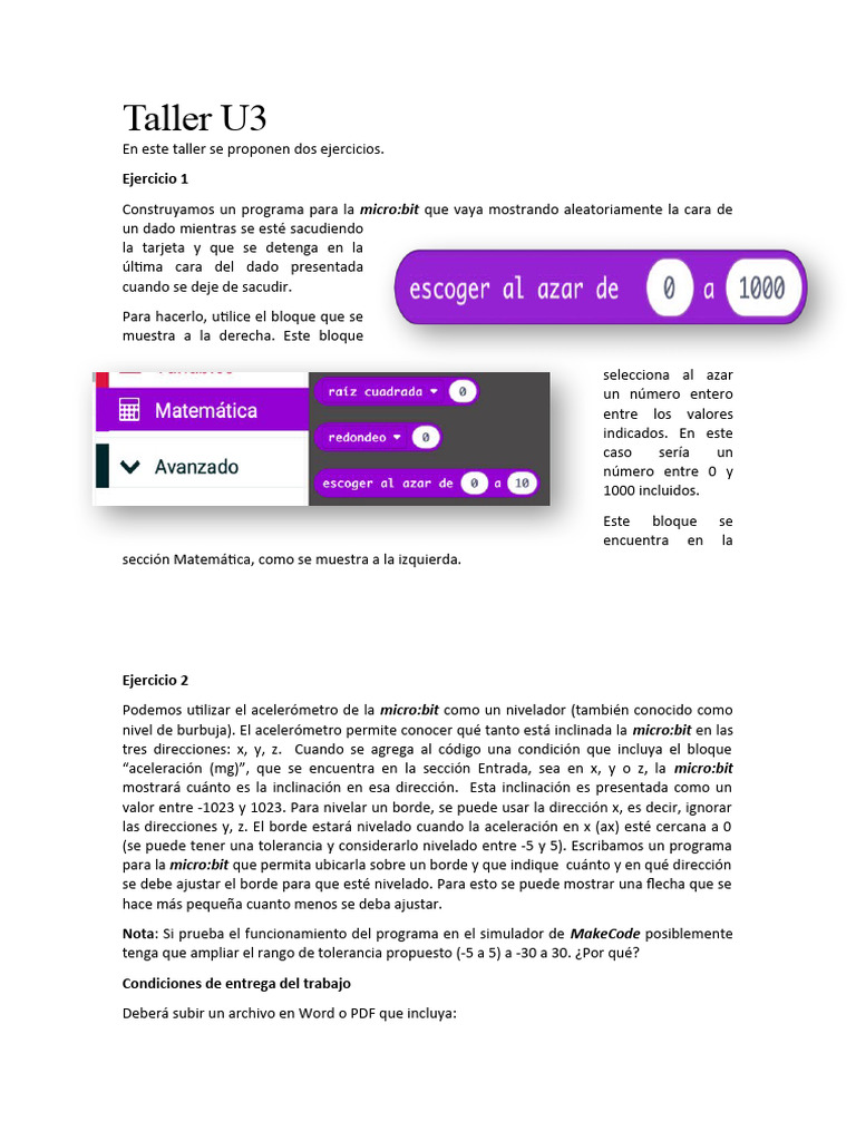 Taller U3 | PDF