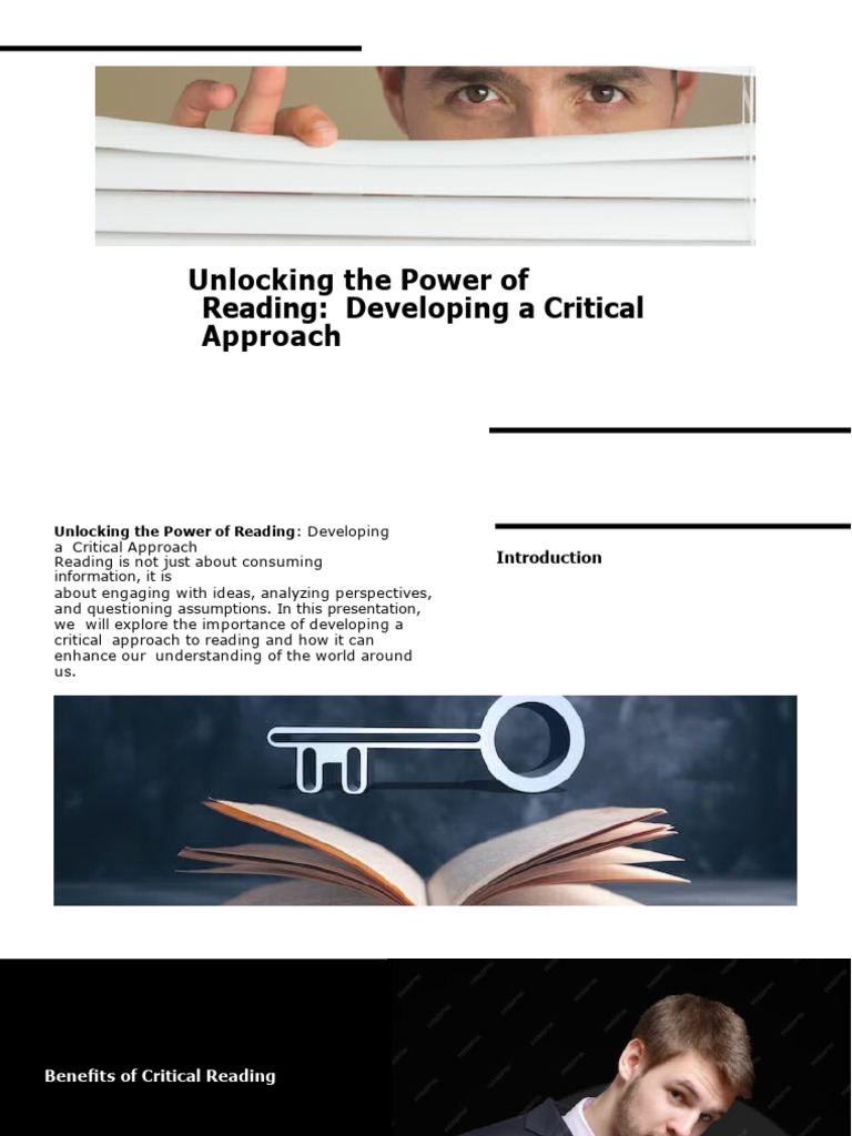 Unlocking The Power of Reading Developing A Critical Approach ...