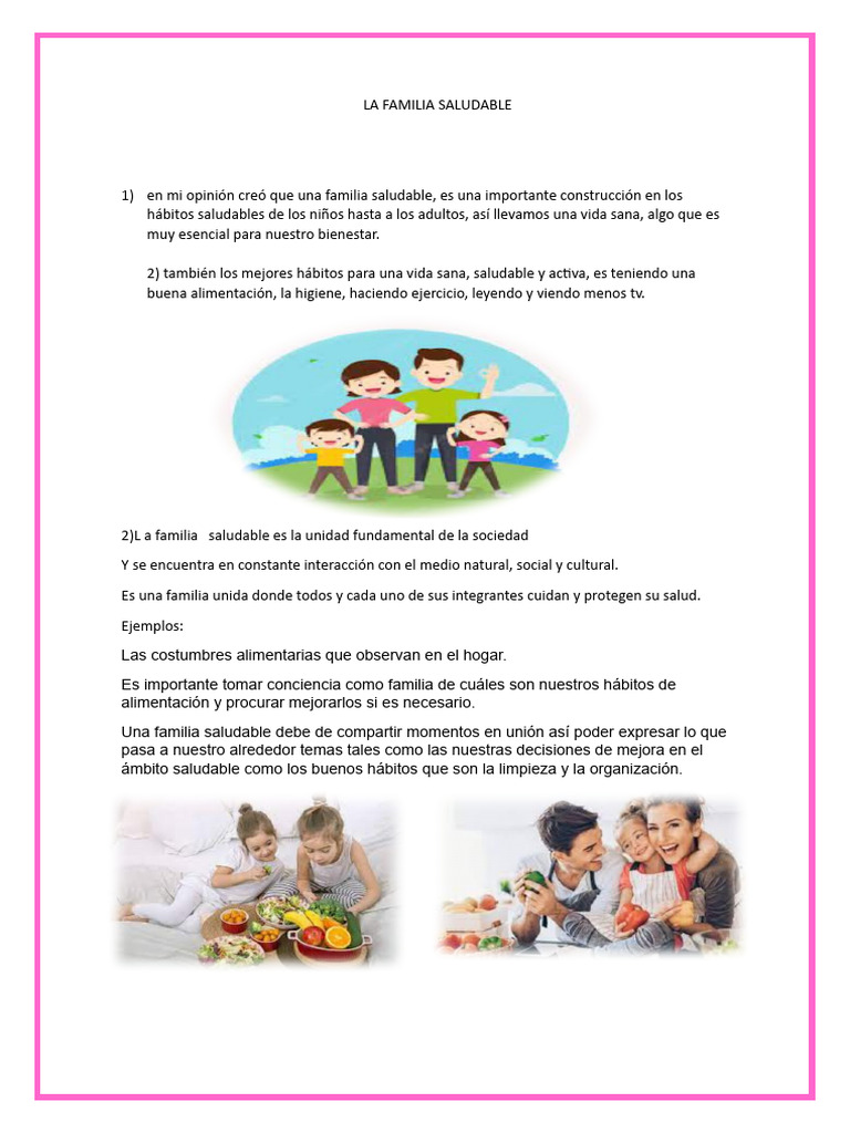 Familia Saludable | PDF