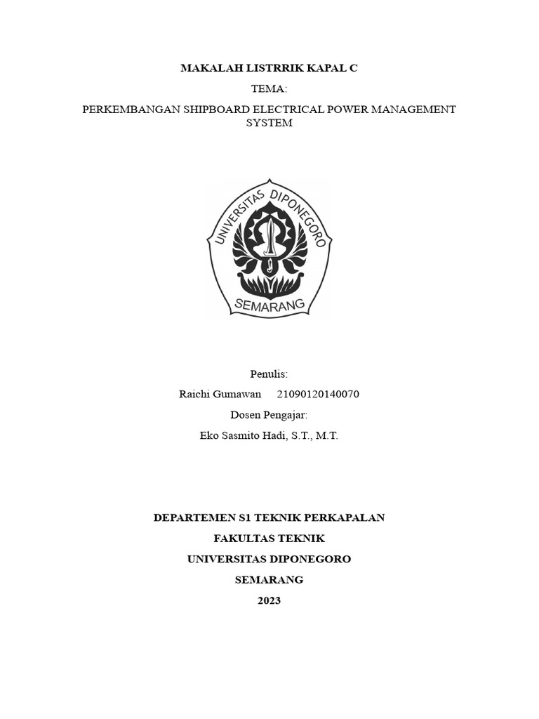 Sistem Kelistrikan Kapal Modern | PDF