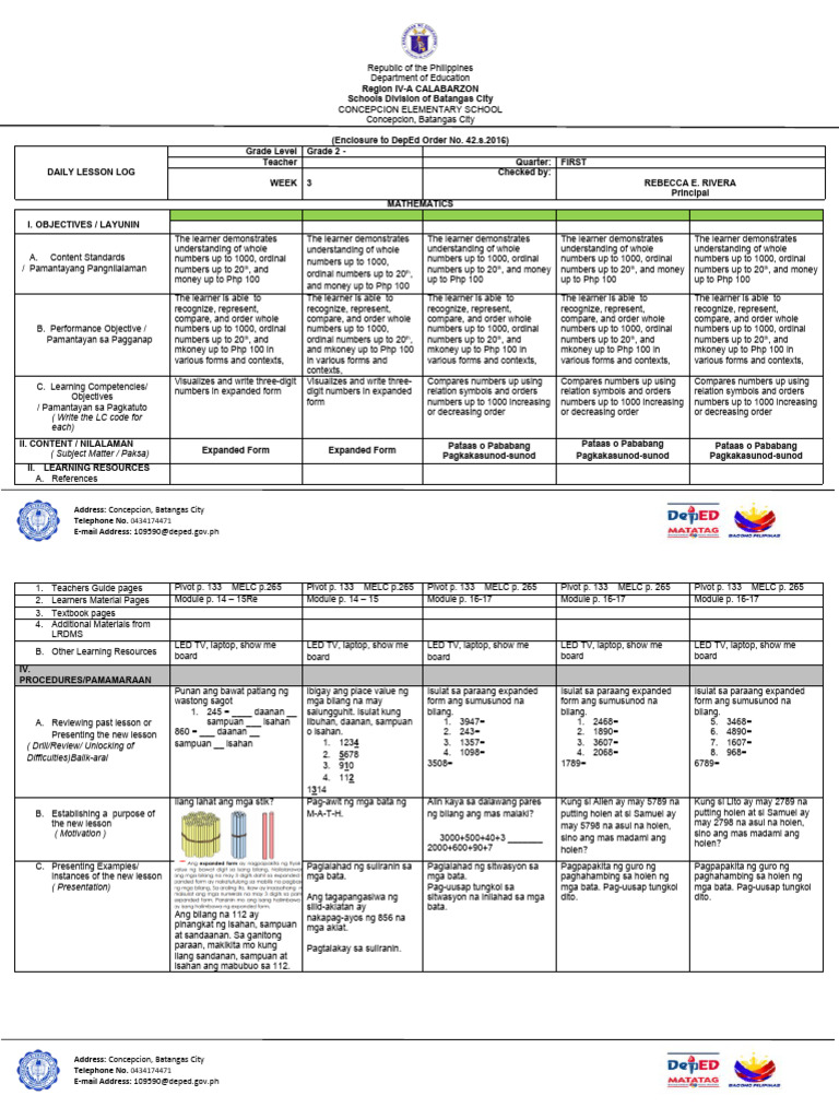 Dlp-Mathematics 2-Week 3 | PDF