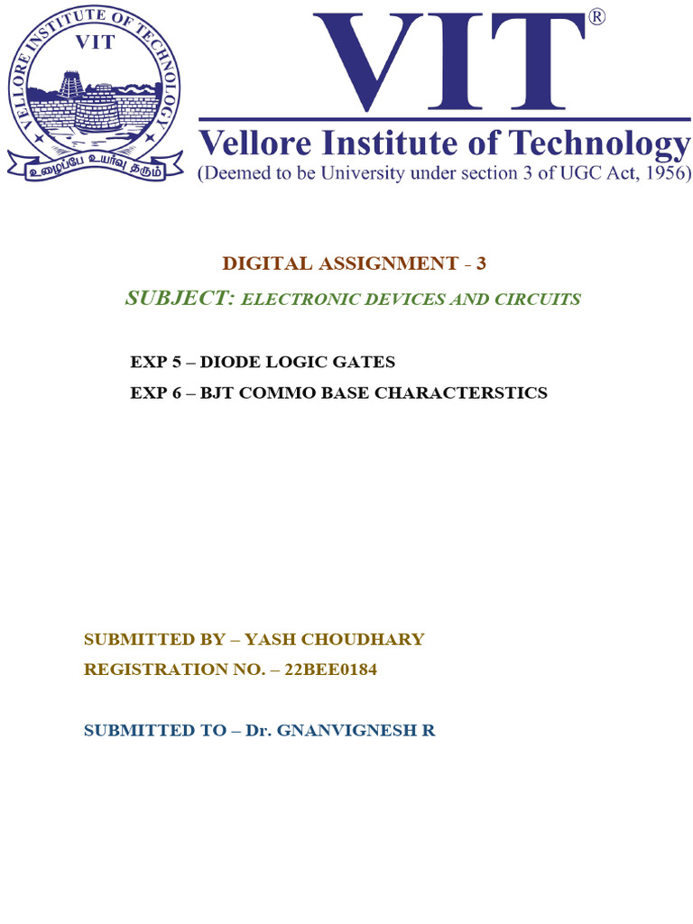 Vit Front Page | PDF