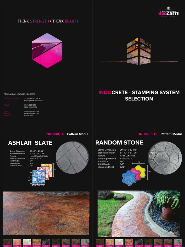 Indocrete Stamping System Selection | PDF | Minerals | Petrology