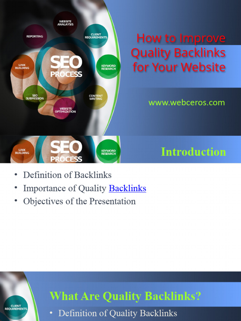 Boost Your Website with Quality Backlinks | PDF | Business