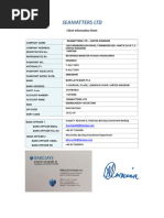 Company Information Sheet (CIS) Form | PDF