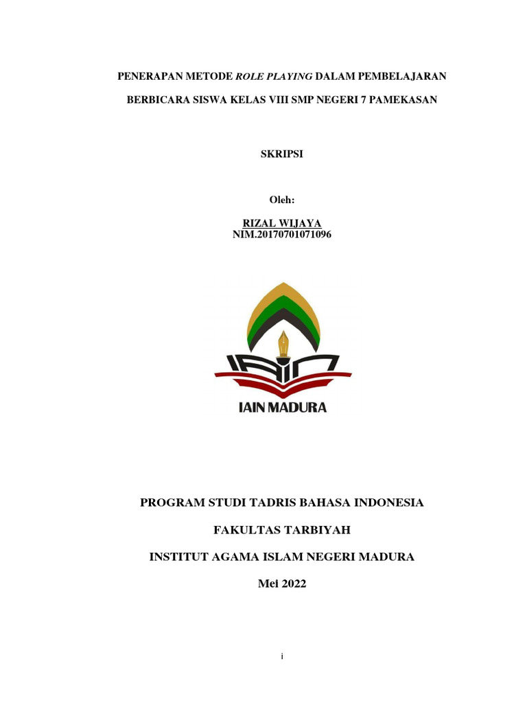 Skripsi Rizal Wijaya Siap Print- Copy | PDF Skripsi Rizal Wijaya Siap Print- Copy | PDF