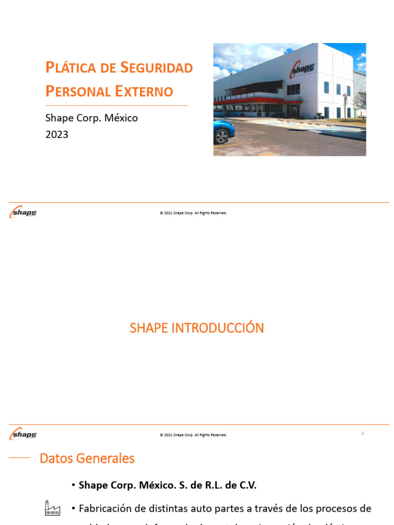 Platica de Seguridad 2023 - Personal Externo | PDF | Entorno natural | Residuos