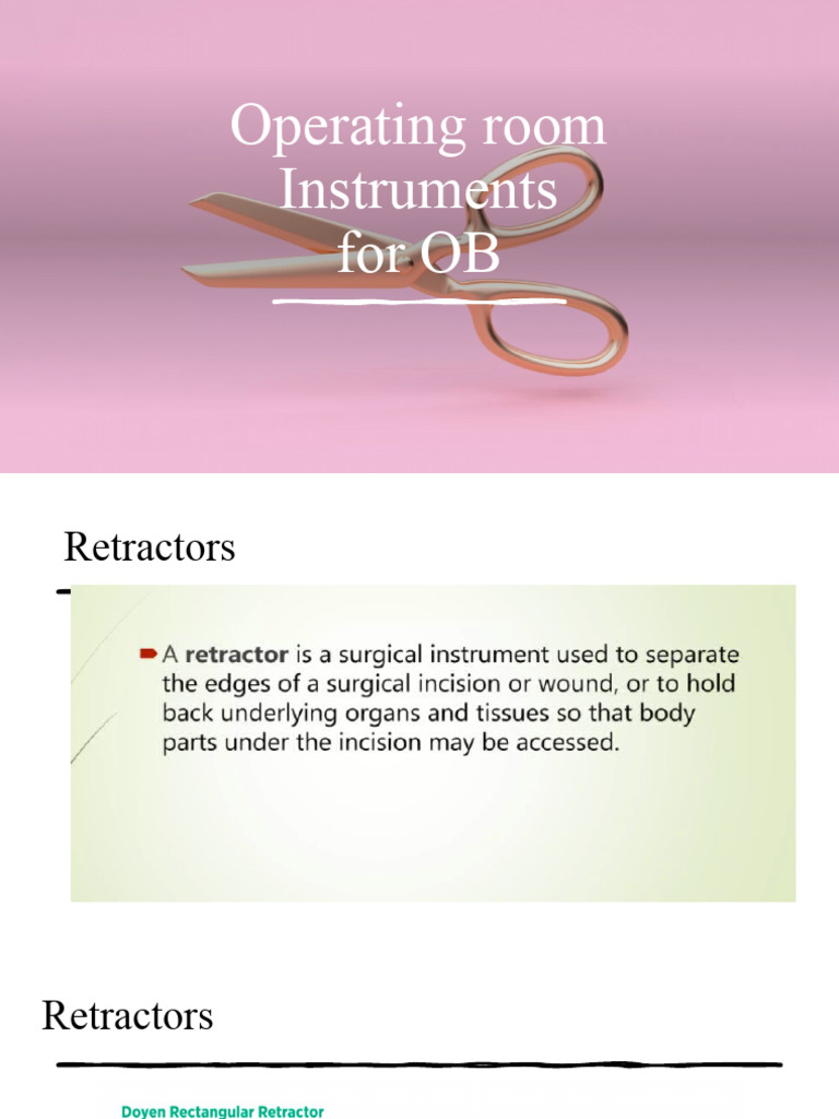 OB Surgical Instruments Overview | PDF