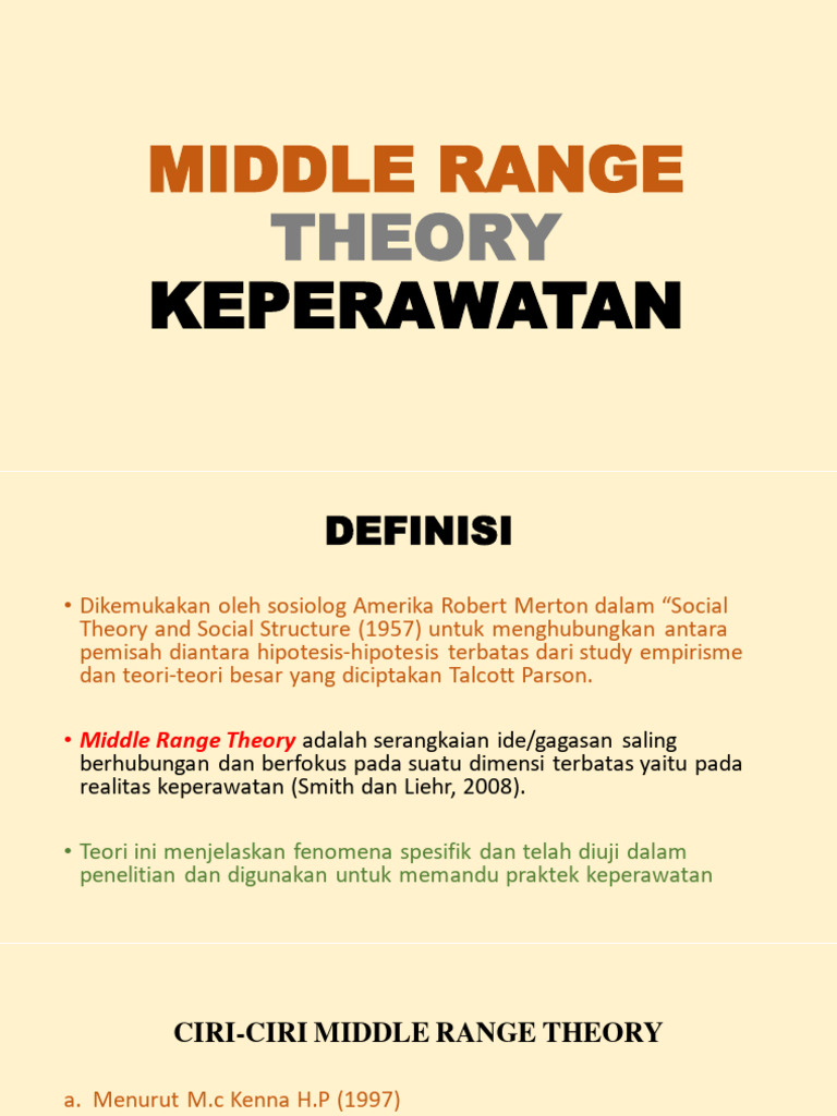 Revisi Middle Range | PDF