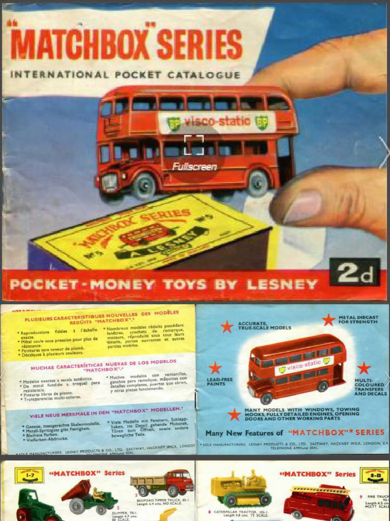 Matchbox Catalogo 1961 | PDF