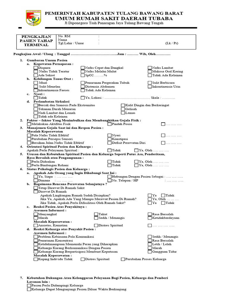 Pengkajian Pasien Tahap Terminal | PDF