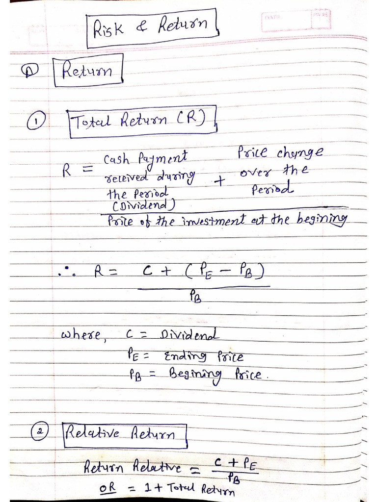 SAPM Chap-1 - Sums-Introduction To Investment (Numericals Sums) | PDF