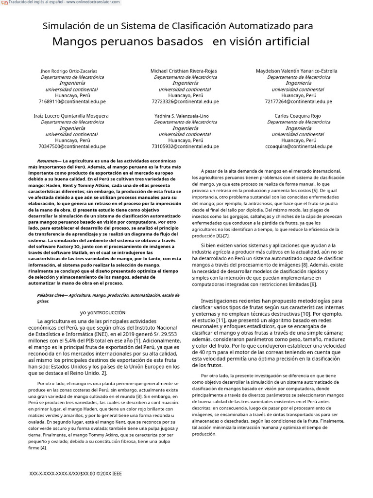 Simulation of An Automated Sorting System For Peruvian Mangoes Based On Computer Vision (2) (2 ...