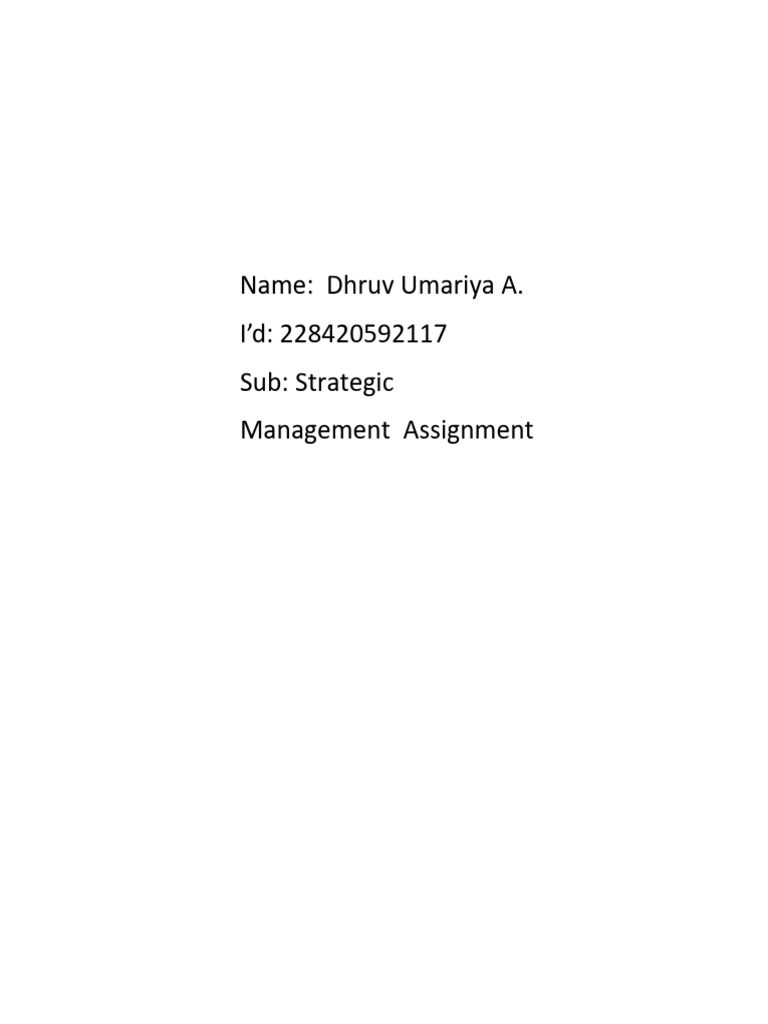 SM Assignment DHRUV | PDF